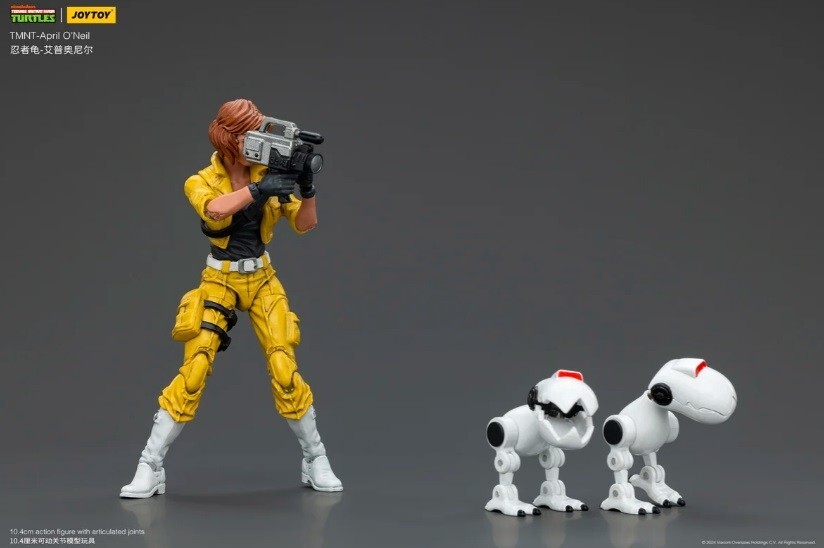 JOY TOY TMNT April O'Neil Turtles Reporter Ninja 1/18 Action Figure ...