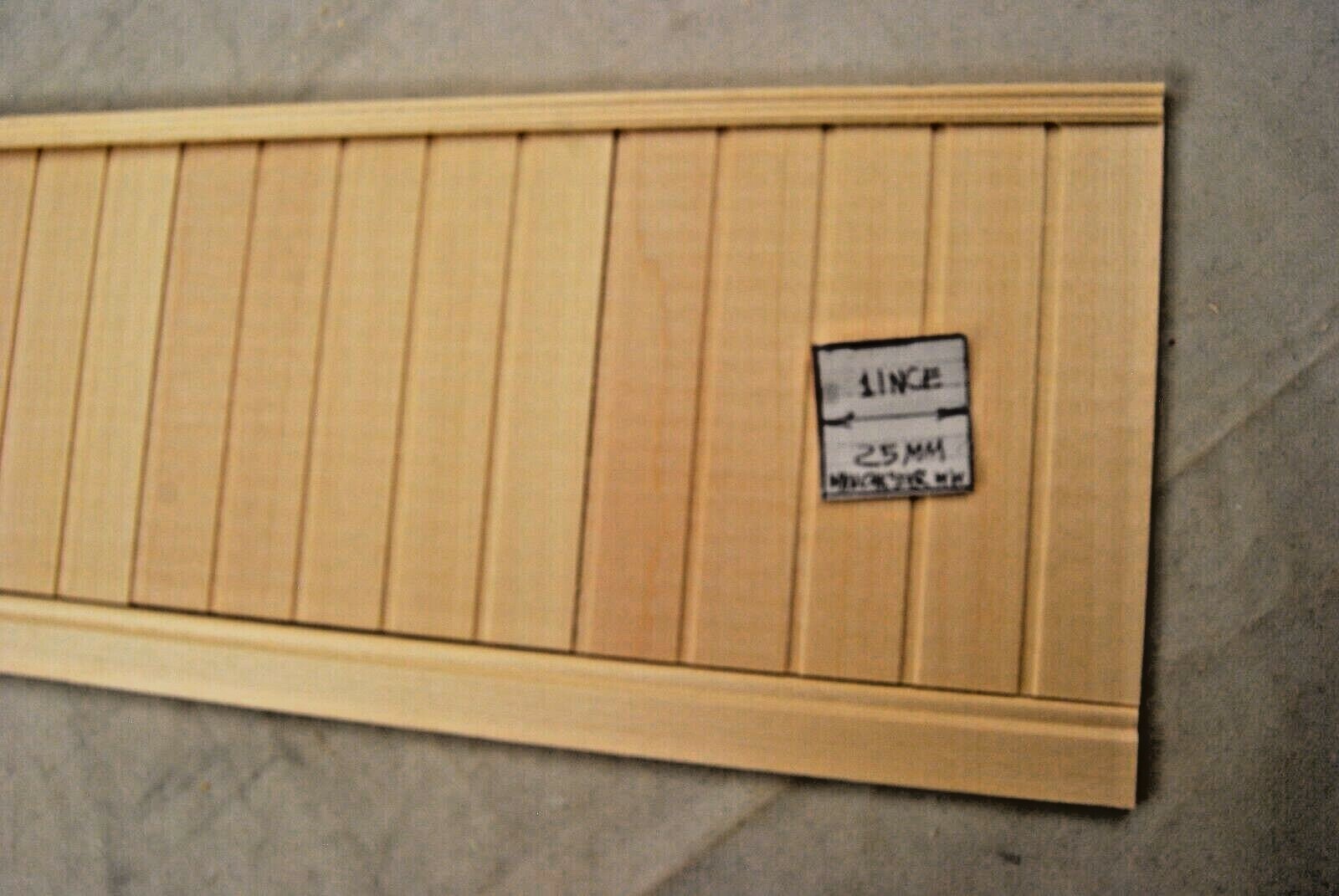 TALL WAINSCOT KIT #2 w/ Baseboard & Chair Rail - 22" Long dollhouse 1/ ...