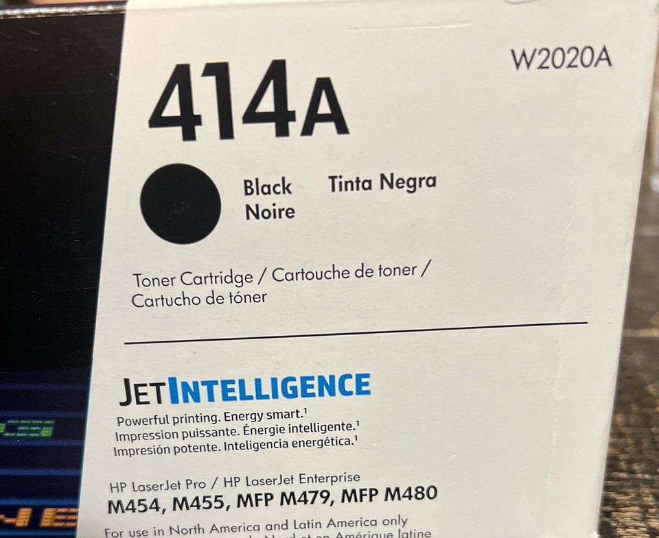 HP 414A Black Toner Cartridge Standard Yield W2020A | eBay