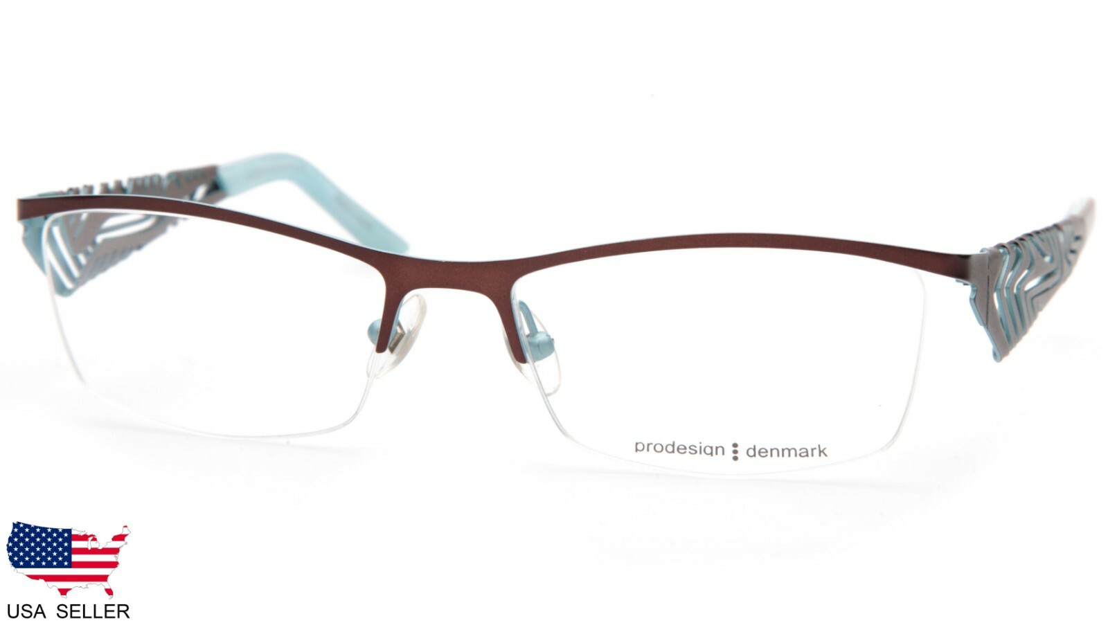 PRODESIGN DENMARK 4128 c.5031 BROWN EYEGLASSES 53-17-135mm (READ ...