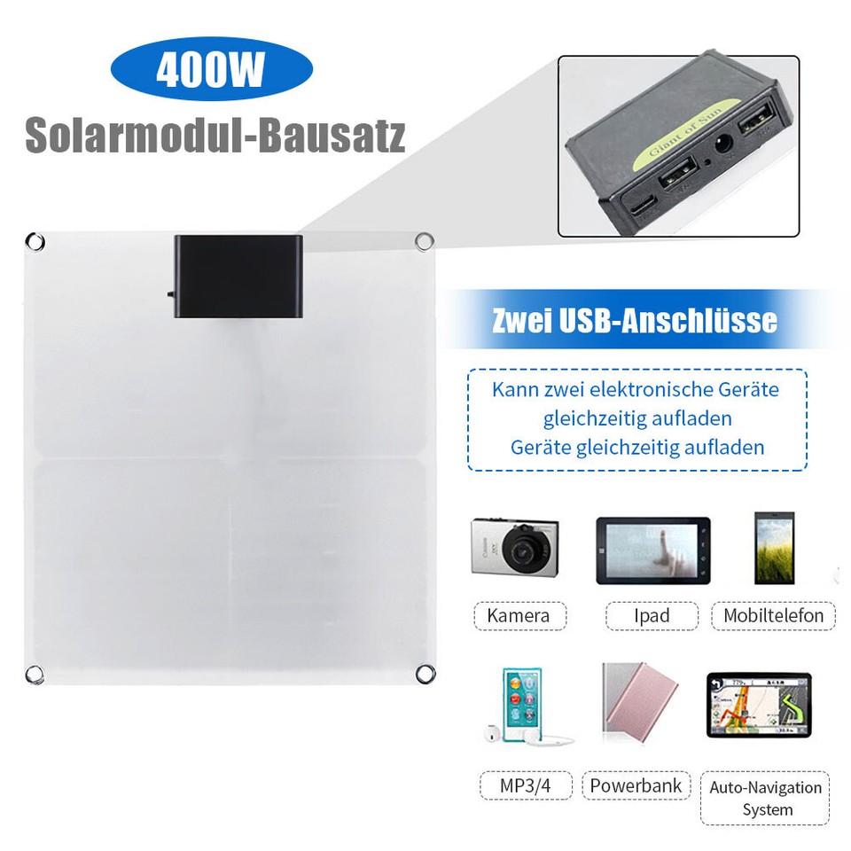 4000W Solar Panel Sets Solar Power Inverter Generator 100A Home 110V ...