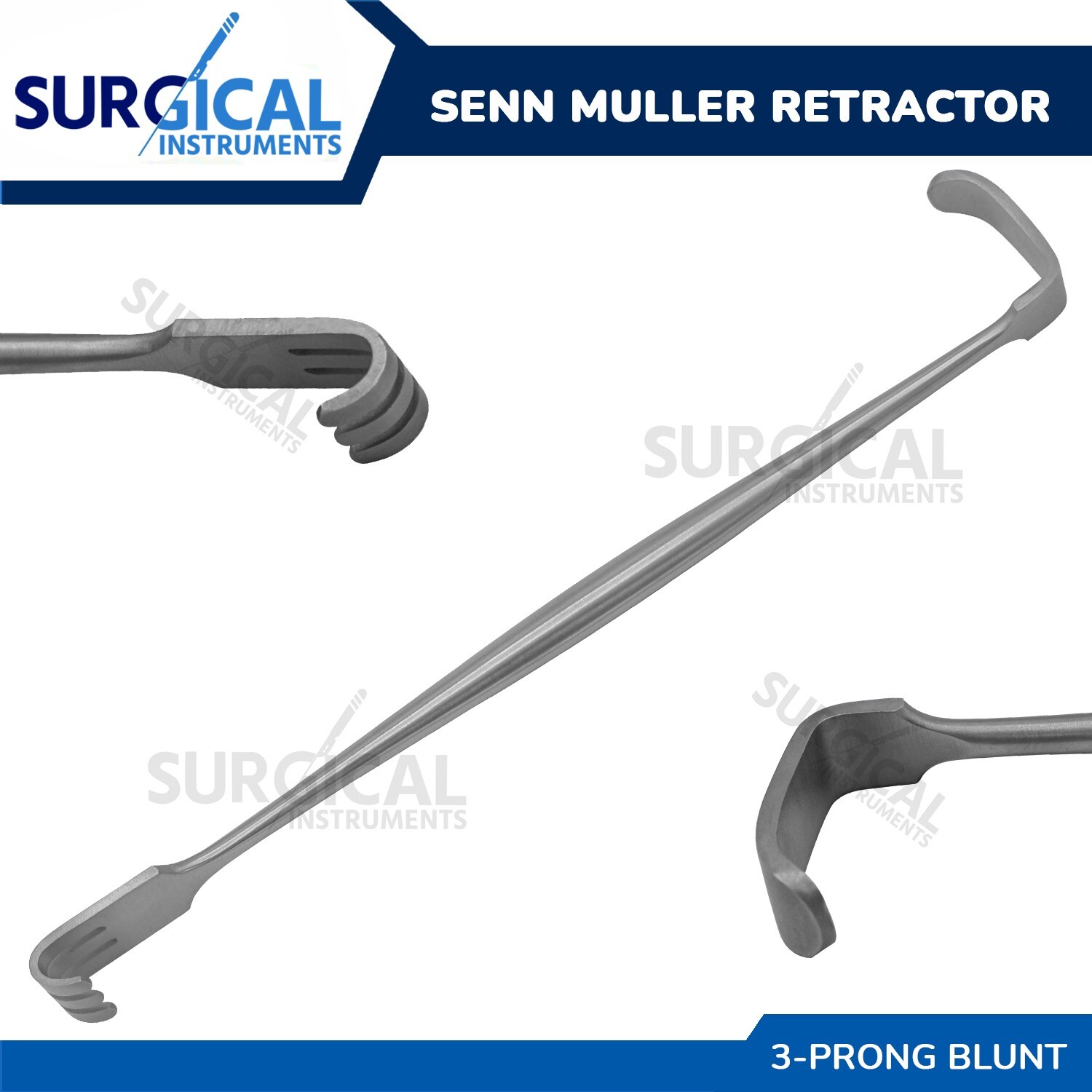 SENN Retractor Dermatology BLUNT 6 3/8" D/ Ended Surgical Instruments ...