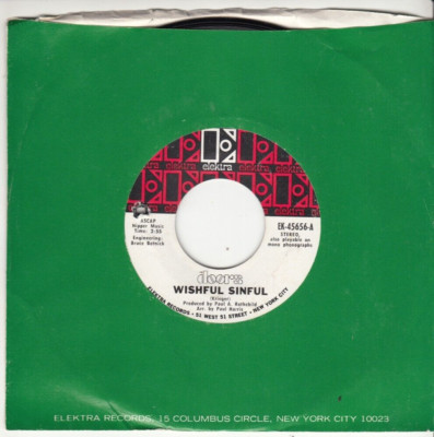 THE DOORS - WISHFUL SINFUL - ORIGINAL ELEKTRA RECORDS 45 | eBay