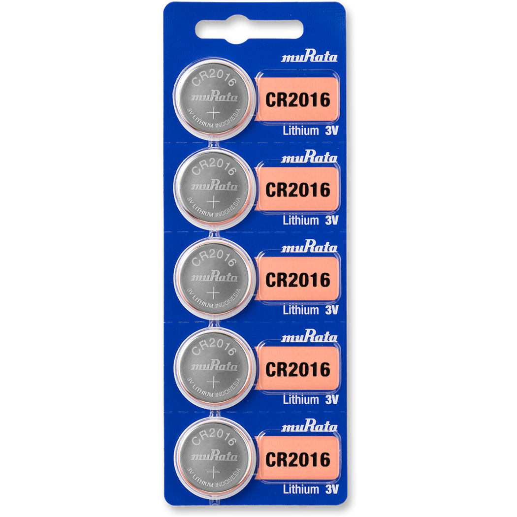 5 x SONY/MURATA CR2016 Lithium Battery 3V Genuine Exp 2030 Pack 5 pcs ...