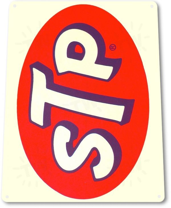 STP Logo Motor Oil Gas Station Garage Shop Auto Retro Decor Large Metal ...