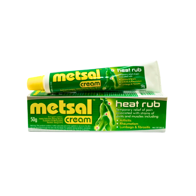 1 X Metsal Cream Heat Rub 50g For Pain From Joint & Muscle Tension | eBay