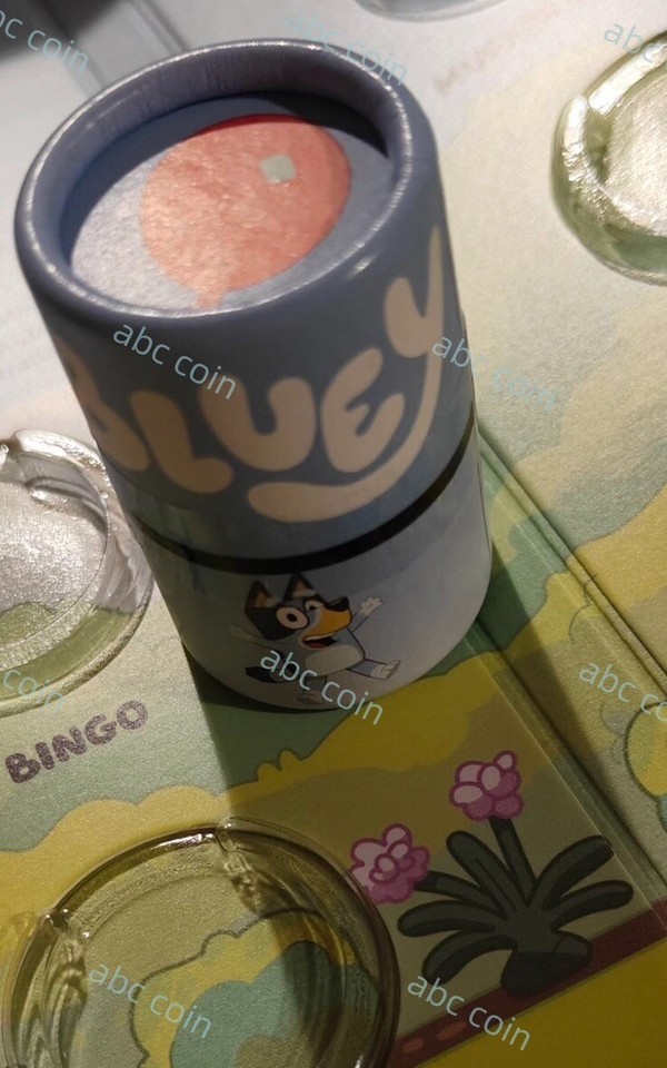 2024 Bluey $1 Coloured Coin (10 Coin Set Tube & Folder) | eBay