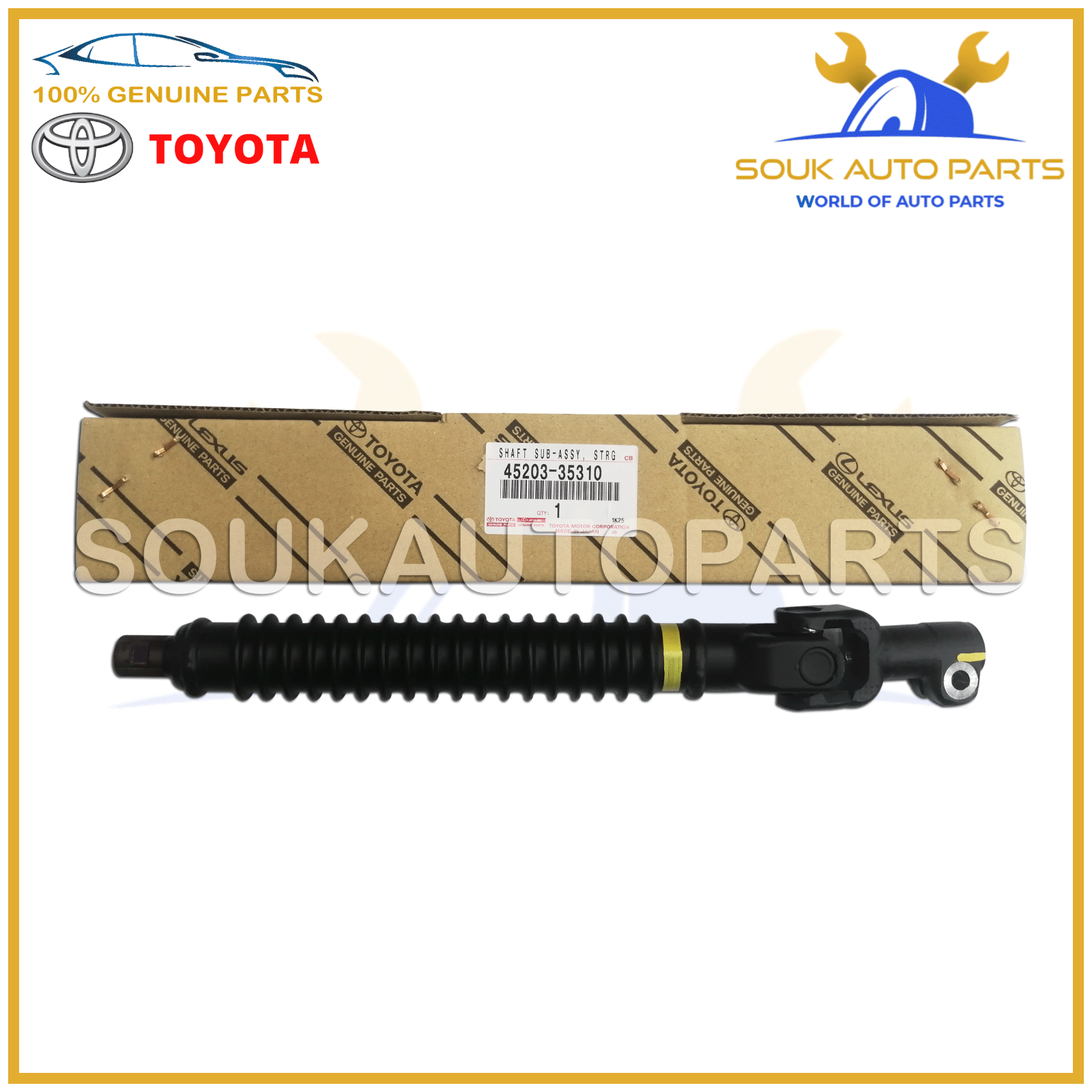 45203-35310 Genuine Toyota STEERING LOWER SHAFT, NO.2 4Runner FJ ...