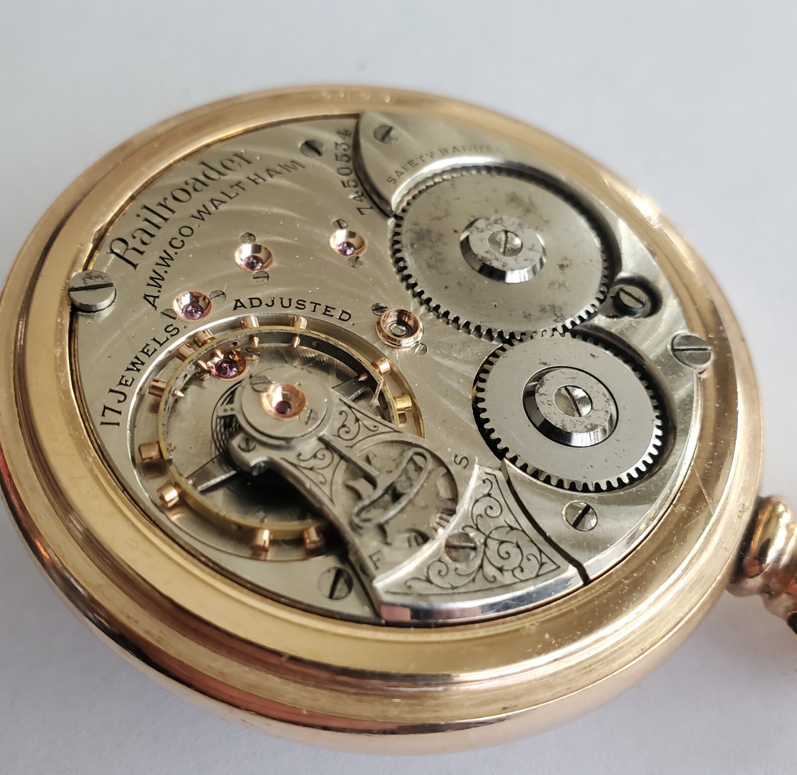 Scarce 18s Waltham Model 1892 "Railroader" Grade 17 Jewels Running ...