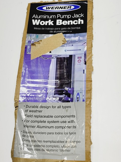 Werner PJ-WB Aluminum Pump Jack Work Bench for sale online | eBay