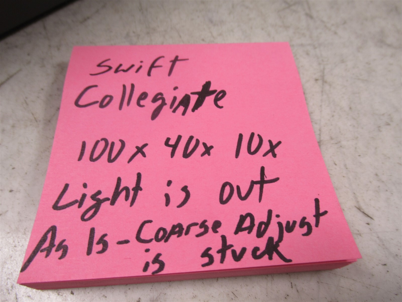 Swift Collegiate 400 Binocular Microscope with 3 Objective Lenses ...