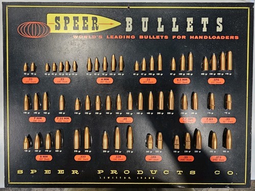 Speer Bullet Display 1960 | eBay