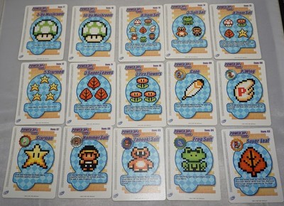 Super Mario Bros 3 E Reader Power Up Card Lot (Nintendo Gameboy Advance ...