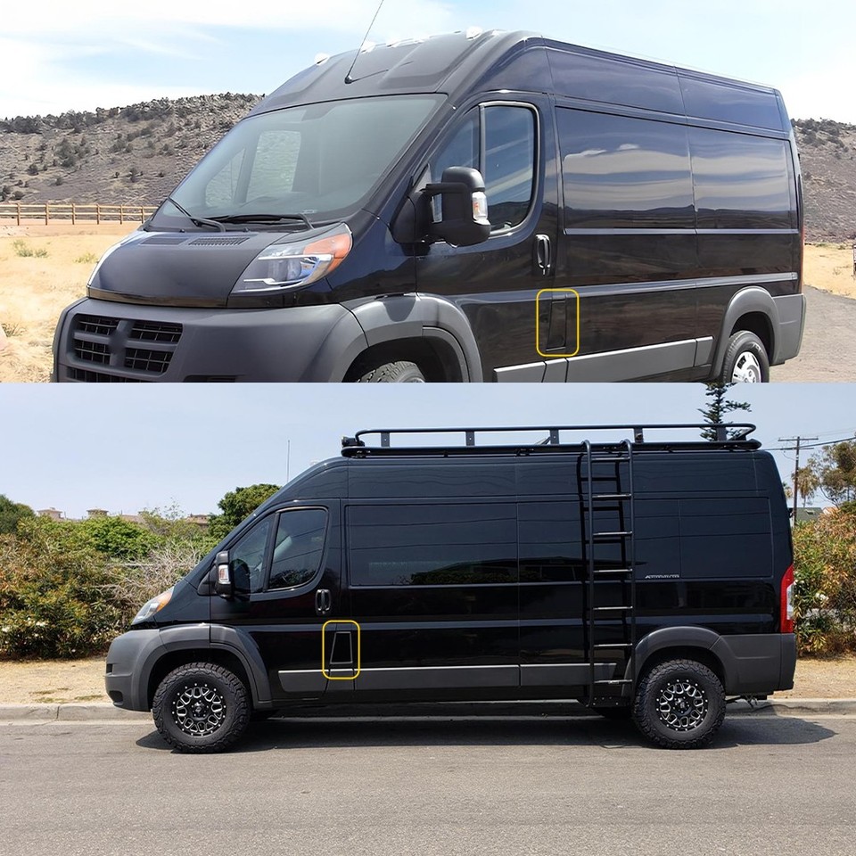 For ProMaster Ram 1500 2500 Center 3500 Pillar-Fuel Door Gas Cap Hatch ...