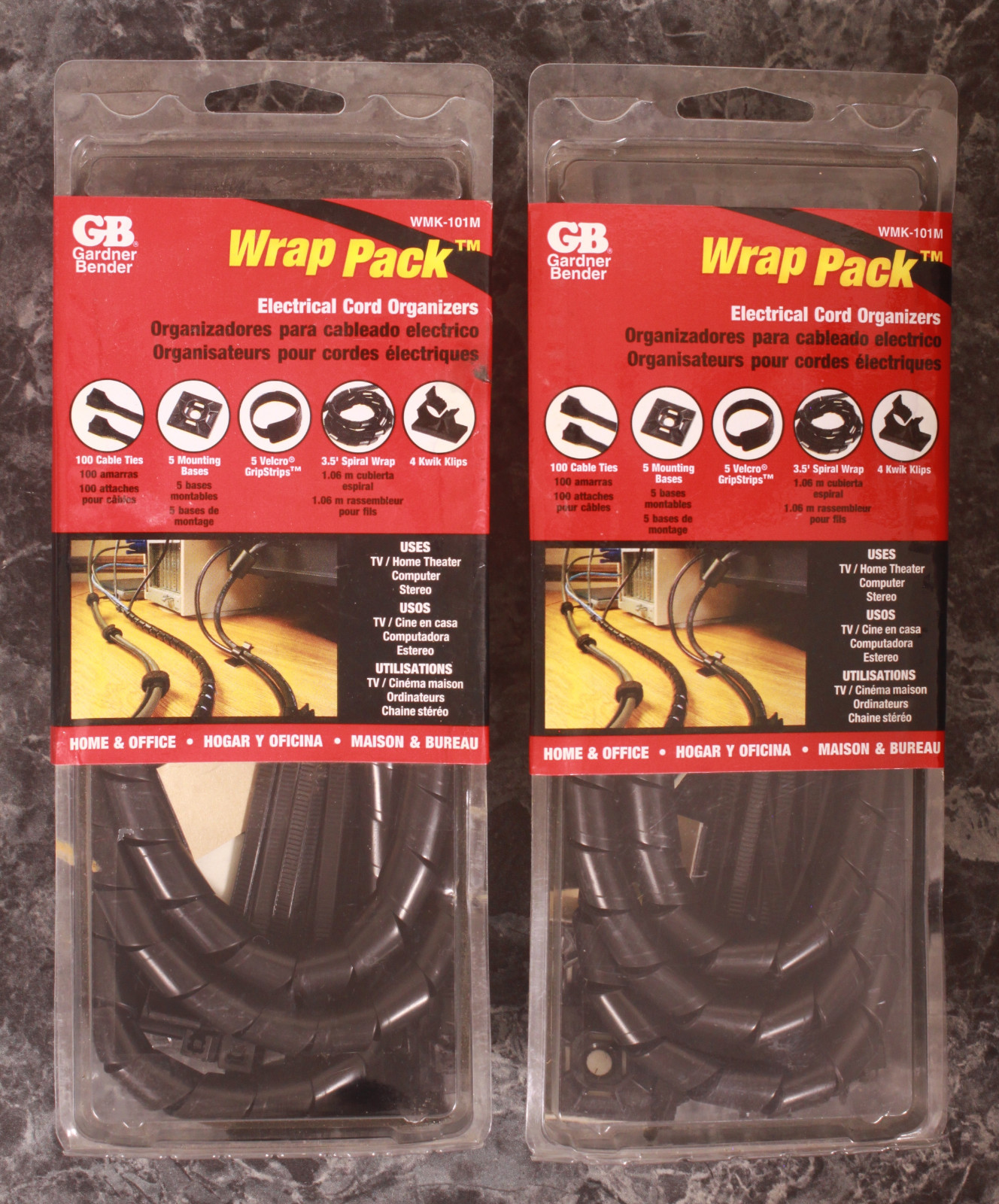 Lot of 2 - GardnerBenderWMK-101M Electrical Wrap Pack Electrical Cord ...