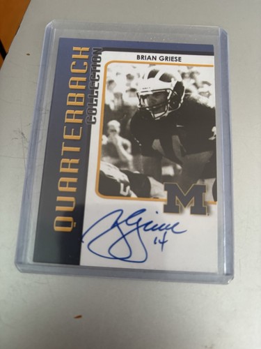 brian griese TK Legacy Michigan Football Autograph Card QB29 53/75 | eBay