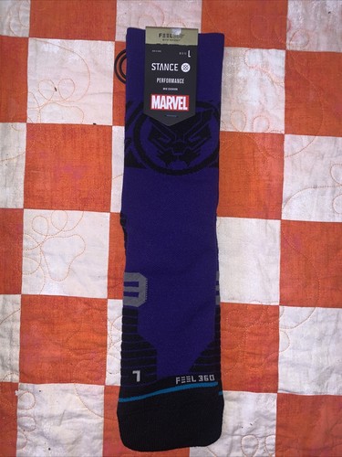 Stance Marvel Black Panther The King FEEL360 Crew Socks Mens Large 9-13 Infiknit | eBay