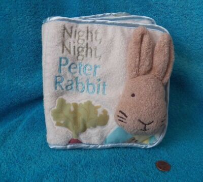 Night Night Peter Rabbit Beatrix Potter Soft Cloth Crinkle Book 2006 ...