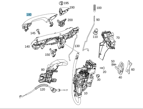 A0997601359 orig Mercedes Tür Griff außen Tuer vorn links viele PKW ...