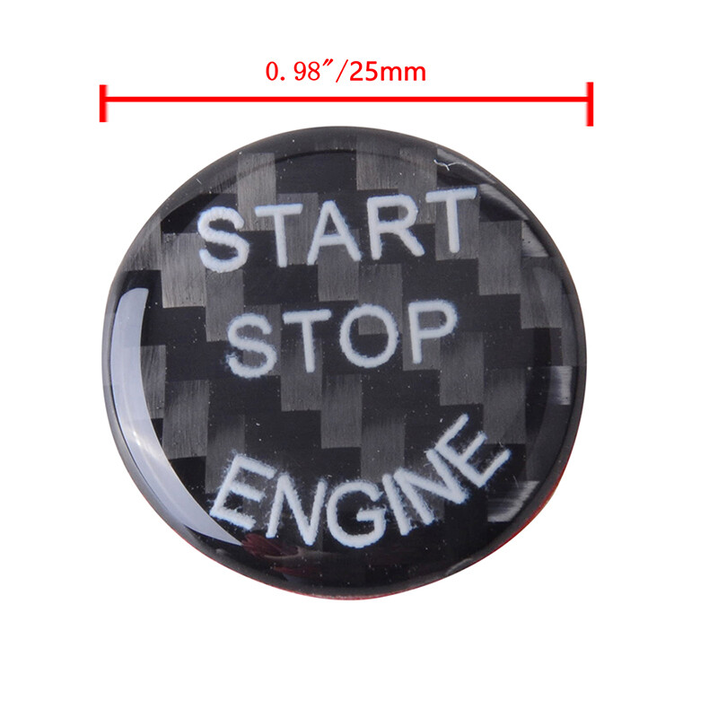 Engine Start Stop Button Carbon Fiber Cover For BMW 3 5Series E90 E92 ...