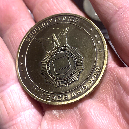 USAF CHALLENGE COIN US AIR FORCE SECURITY POLICE MILITARY w Case | eBay