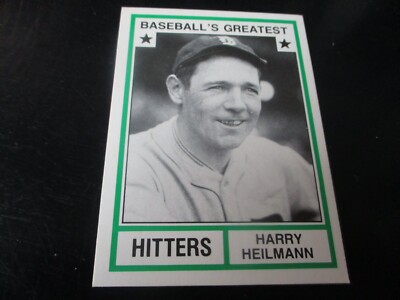 HARRY HEILMANN (detroit tigers) 1982 TCMA BASEBALL'S GREATEST CARD #20 ...