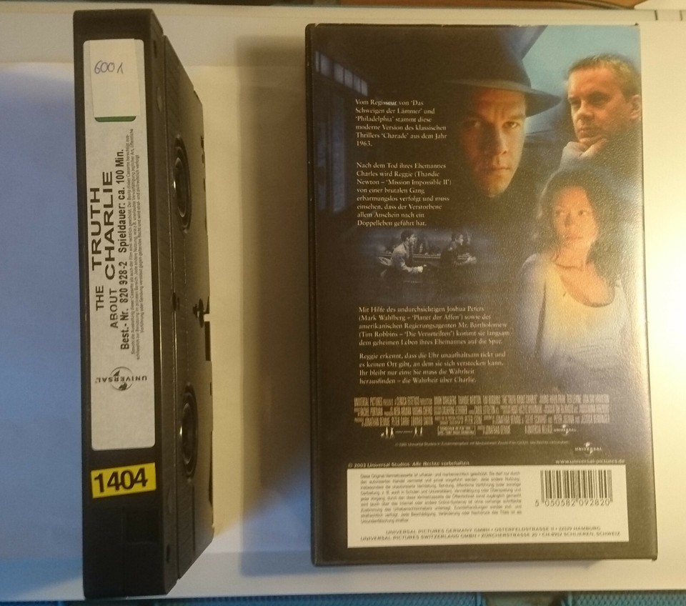 The Truth About Charlie - Mark Wahlberg Thandie Newton VHS Universal | eBay