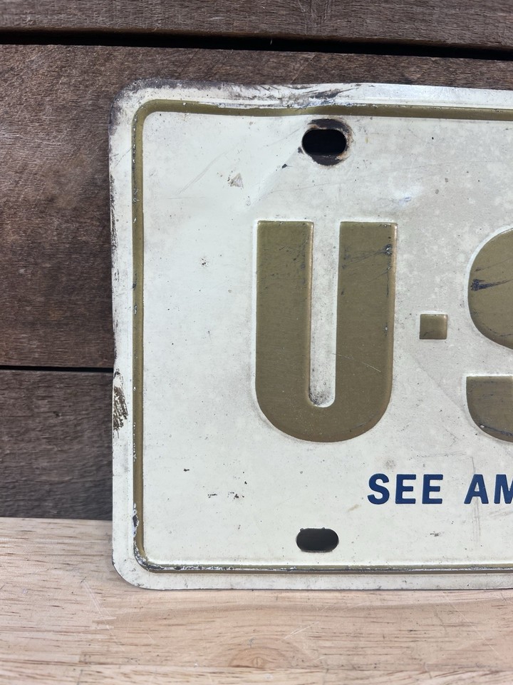 Vintage 1960's Original Chevrolet Dealer "USA-1" License Plate See ...