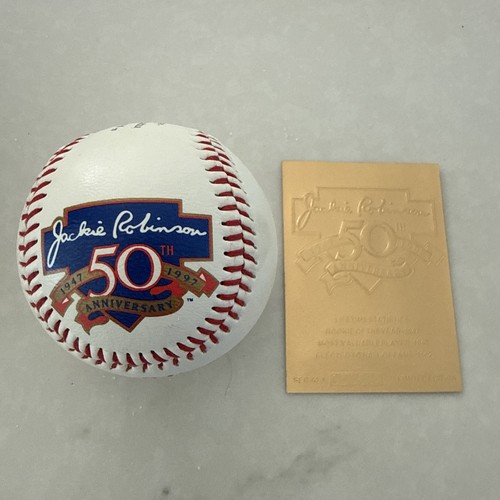 Jackie Robinson 50th Anniversary Ball and 22 Karst Gold Card Limited ...