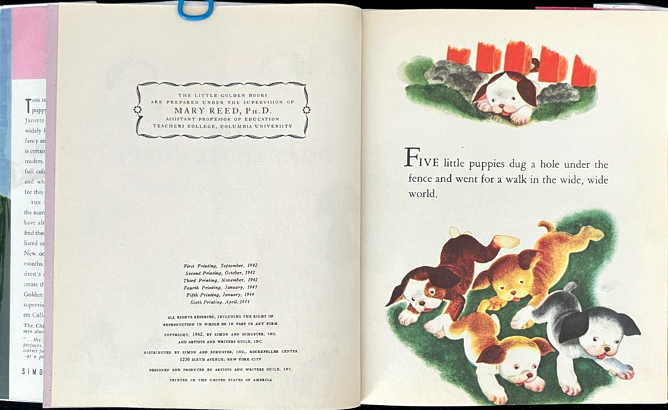 THE POKY LITTLE PUPPY ~ HB/DJ ~ children's Little Golden Book #8 ...