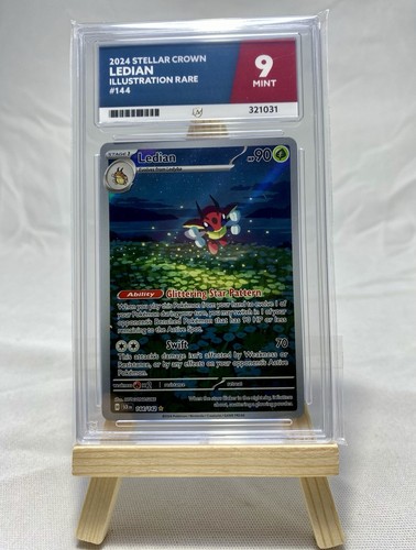 Ace 9 Ledian 144/142 S&V Stellar Crown Graded Pokemon Card Slab PSA ...