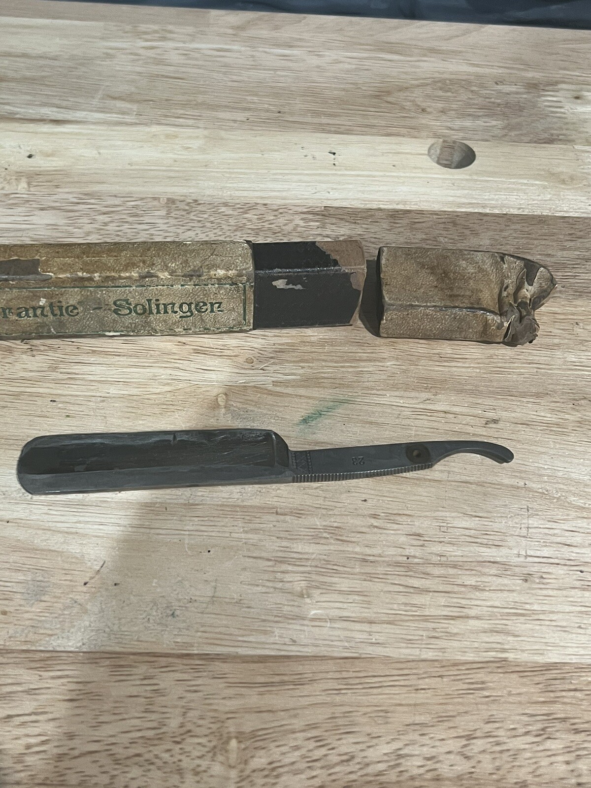 Vintage Straight Razor Garantie SOLINGEN With Original Box | eBay