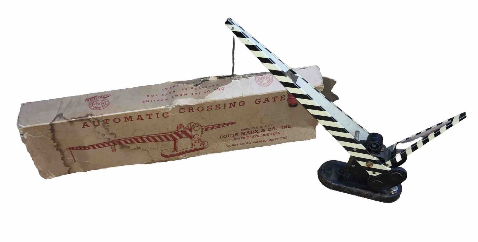 Vintage Louis Marx Automatic Crossing Gate 1438 Train Accessory In Box ...