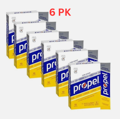 Lemon Propel Powder Packets Mix Flavored Water 60 Servings 6pk check BB ...