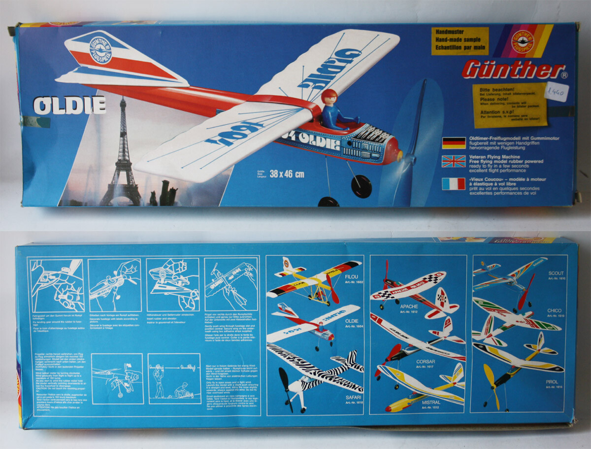 RARE VINTAGE 1984 GUNTHER OLDIE VETERAN FLYING MACHINE PLANE WEST ...