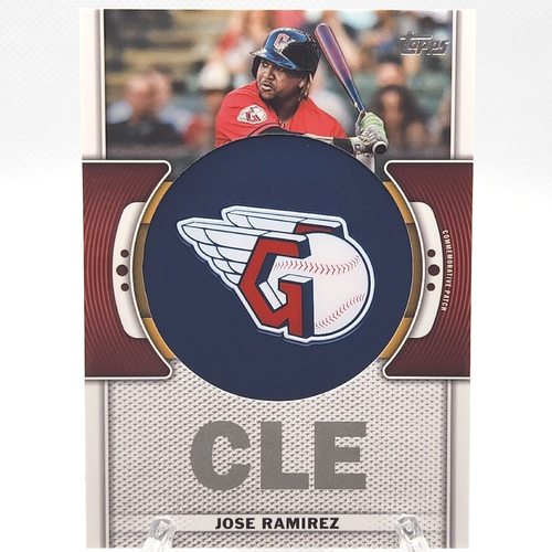 2023 TOPPS COMMEMORATIVE TEAM LOGO PATCH RELIC JOSE RAMIREZ Gaurdians ...