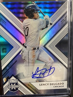 2018 Panini Elite Extra LENCY DELGADO White Sox #101 Auto | eBay
