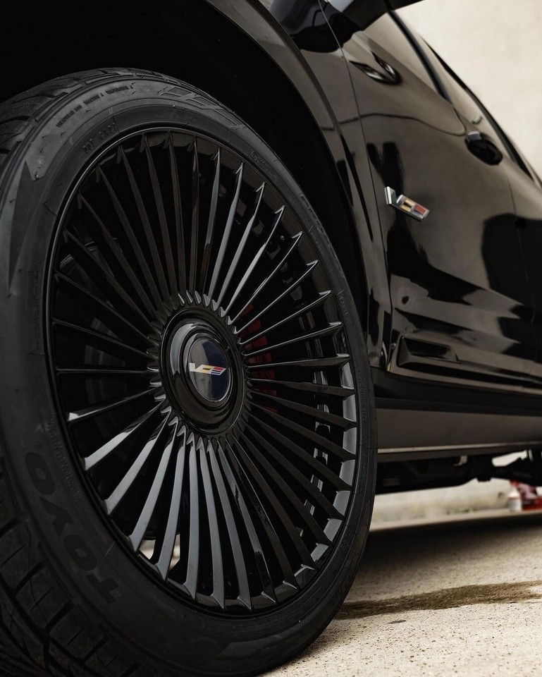 26'' Gloss Black Giovanna Cabo Wheels Tires Yukon Silverado Escalade ...