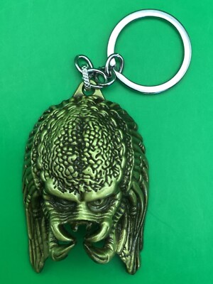 Predator Mask Alloy Metal Keychain Key Ring Colour Gold | eBay Australia