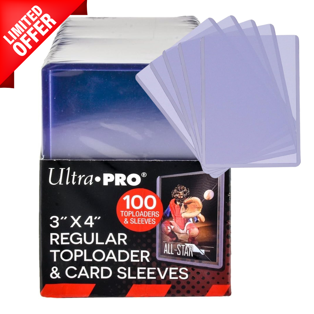 3 X 4 Trading Card Sleeves Hard Plastic Clear Case Toploader 100 ...