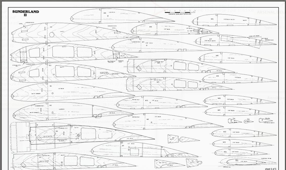 Short Sunderland II 136 inch flying boat Scale RC AIrplane Printed ...
