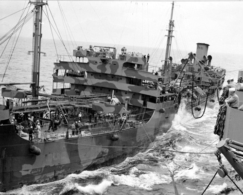 USS Housatonic AO-35 Refueling USS Ranger July 17, 1942 Photo | eBay
