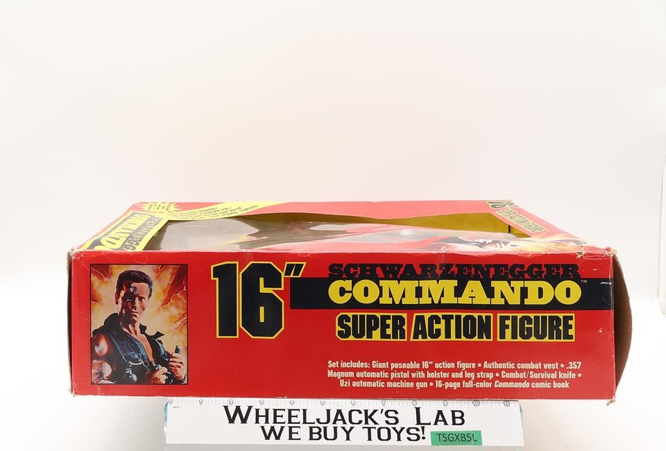 Schwarzenegger Commando 100% Complete 1985 Diamond Toymakers 16" Action ...