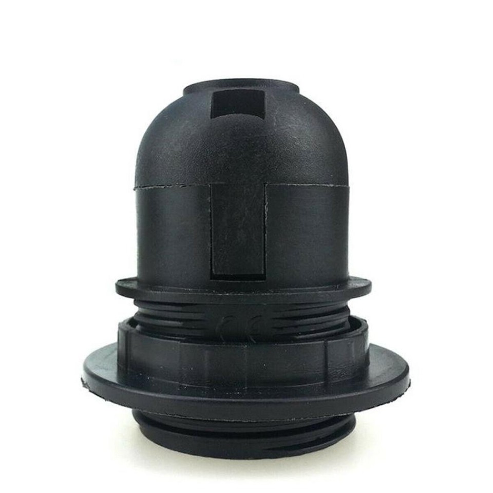 ES E27 Edison Screw Cap Socket White Pendant Ceiling Light Lamp Bulb ...
