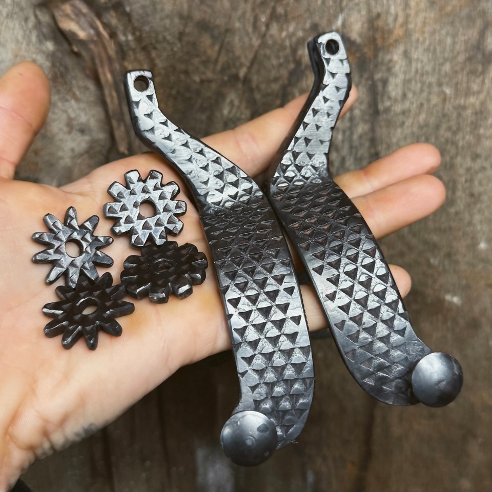 Hand-Forged, One-Piece Spurs | eBay