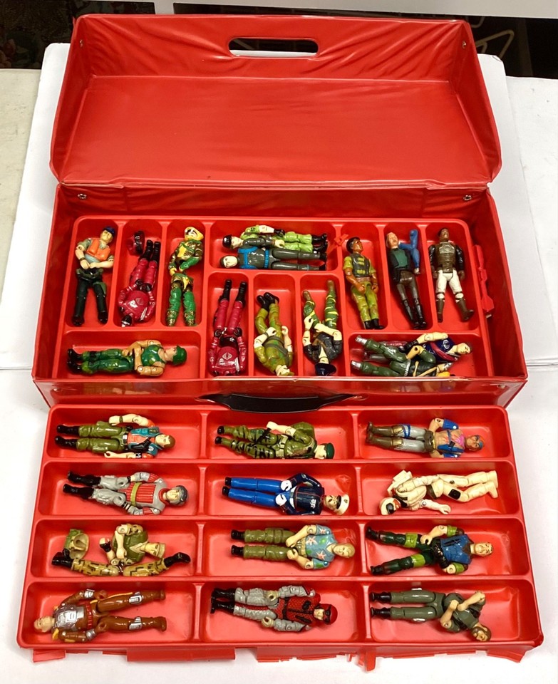 1984 G.I. Joe Collectors Case w/ 26 1980's G.I. Joe Figures | eBay
