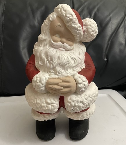 Vintage Ceramic Winking Santa Figurine Christmas 14" Atlantic Mold | eBay