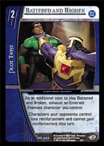 VS System: Battered and Broken [Played] DC Green Lantern Corps TCG CCG ...