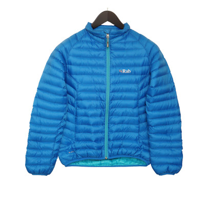 Women RAB Pertex Jacket Down Blue Microlight Size EU38 JP11 UK10 VAR792 ...