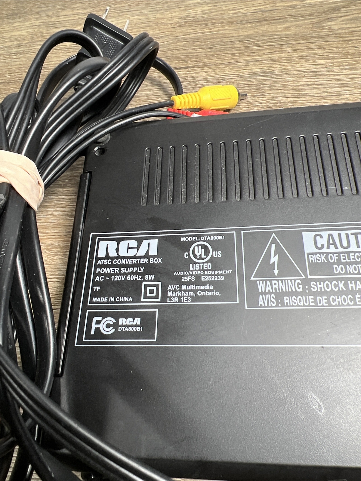 RCA Digital-To-Analog TV Converter Box No Remote DTA800B1L 62118480037 ...